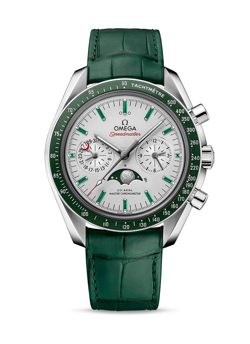 Omega Speedmaster Two Counters MoonPhase Platinum & Ceramic Men’s Watch ...